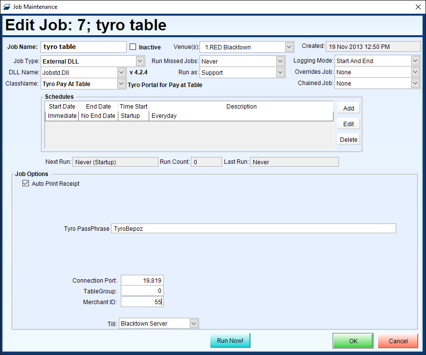 2 | Tyro Pay_Table Integration Setup
